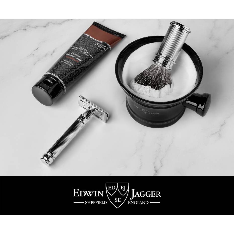 Edwin Jagger Chatsworth Barley DE Safety Razor + Free Feather Blades ...