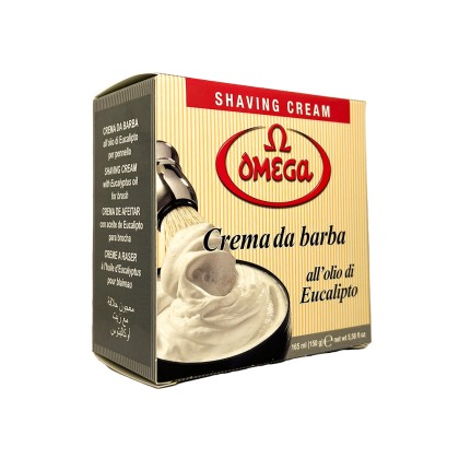 Omega Italy Shaving Cream Jar 150ml Made in Europe