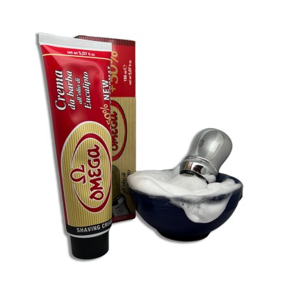 Omega Italy Shaving Cream Tube 150ml Made in Europe