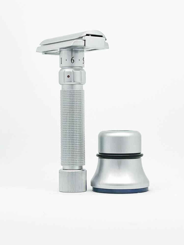 Pearl Flexi Adjustable 2 Piece Brass Safety Razor V9 Made in India