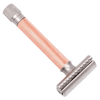 PARKER SHAVING VARIANT ADJUSTABLE DOUBLE EDGE SAFETY RAZOR ROSE GOLD ...