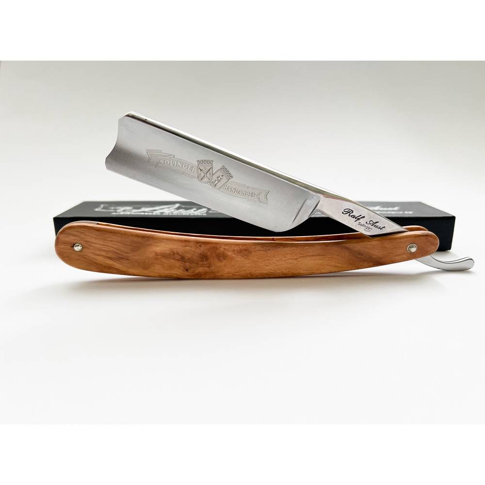 Ralf Aust 6/8 Carbon Steel Spanish Point Olive Wood Handle Straight ...