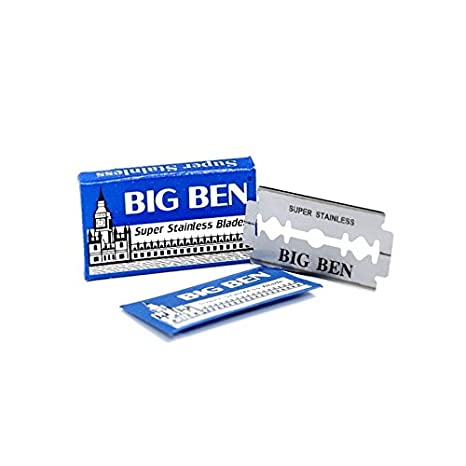 Big Ben 10pc Super Stainless Steel Double Edge Safety Razor Blades