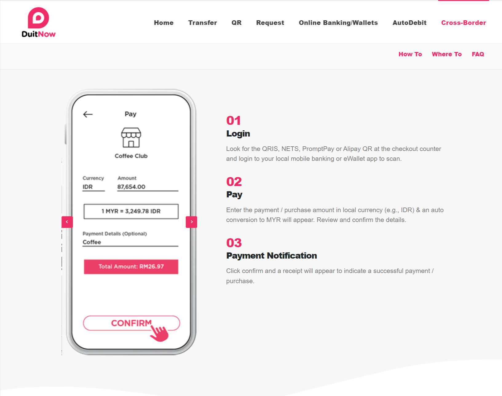 Oversea Duit Now QR for Thailand, Singapore Indonesia